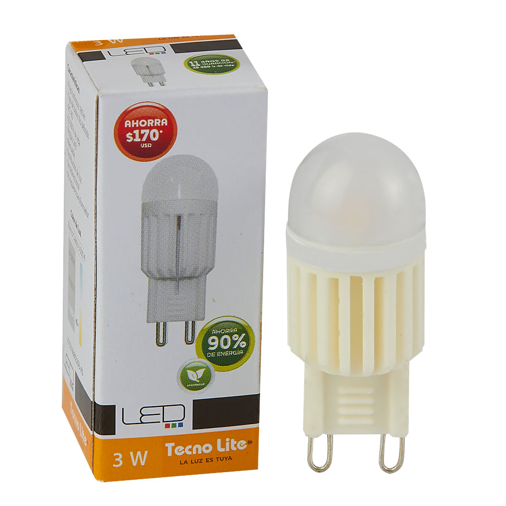 Ampolleta Ampolletas Led Blanco 3000k Tecnolite G9d-Led/3w/30 - masluz