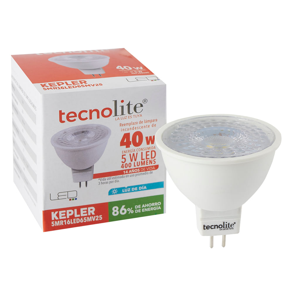 Dicroico Mr11 Mr16 Led 4w Blanco 6500k Tecnolite 5mr16led65mv25 Masluz